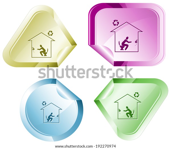 Home Toilet Vector Sticker Stock Vector (Royalty Free) 192270974 ...