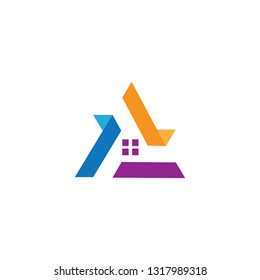 Home Triangle Logo Stock Vector (Royalty Free) 1317989318 | Shutterstock