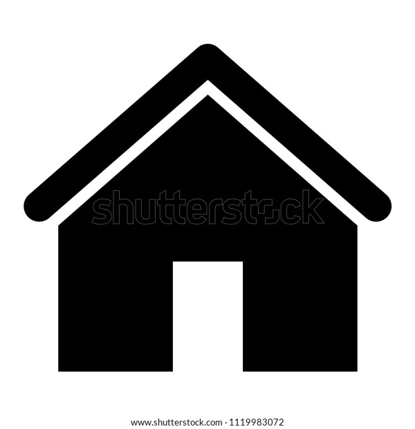 Home Vector Icon House Symbol Simple Stock Vector (Royalty Free) 1119983072