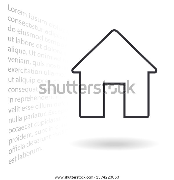 Home Vector Icon Lorem Ipsum Illustration Stock Vector (Royalty Free ...