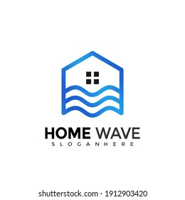 Home Wave Logo Design Creative Idea Stock Vector (Royalty Free ...