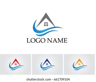 Home Waves Logo Symbols Stock Vector (Royalty Free) 661709104 ...