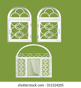 Home Windows Illustration Window Arch Wall Stock Vector (Royalty Free ...
