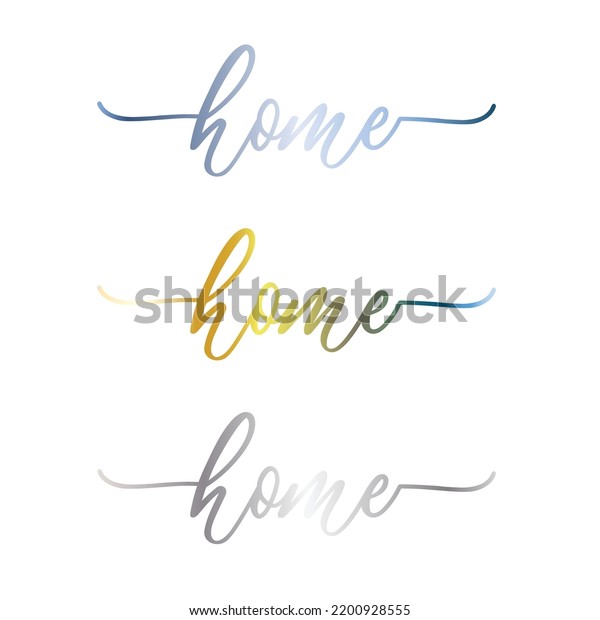 Home Word Art Sign Text Logo Stock Vector (Royalty Free) 2200928555 ...