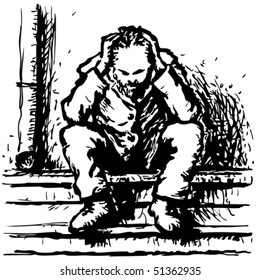 476 Homeless people sketch Images, Stock Photos & Vectors | Shutterstock