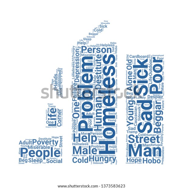 Homeless Word Cloud Tag Cloud About Stock Vector (Royalty Free ...