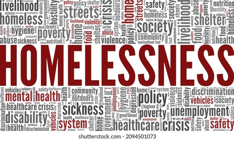 311 Homeless Word Cloud Images, Stock Photos & Vectors | Shutterstock
