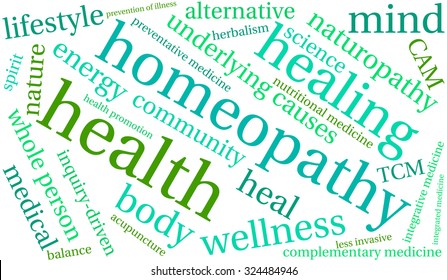 Homeopathy Word Cloud On White Background Stock Vector (Royalty Free ...