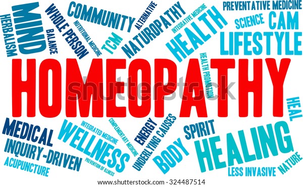 Homeopathy Word Cloud On White Background Stock Vector (Royalty Free ...