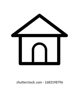Homepage Vector Icon On White Background Stock Vector (Royalty Free ...