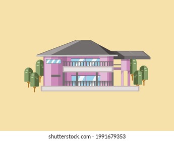 Homestay Forest Stock Vector (Royalty Free) 1991679353 | Shutterstock