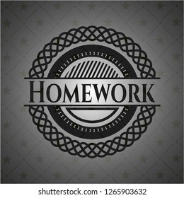 Homework Black Emblem Stock Vector (Royalty Free) 1265903632 | Shutterstock
