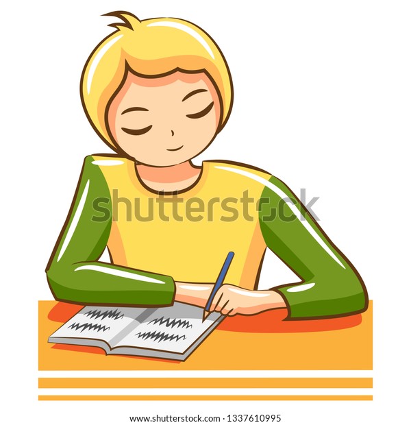 Homework Graphic Clipart Stock Vector (Royalty Free) 1337610995 ...