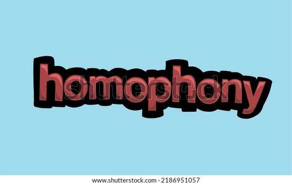 Homophony Background Writing Vector Design Very Stock Vector (Royalty ...