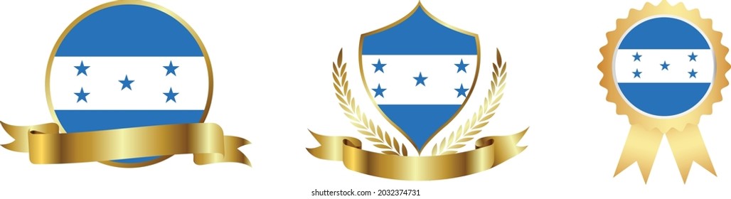 Honduras Flags Symbols Countries Map: เวกเตอร์สต็อก (ปลอดค่าลิขสิทธิ์ ...