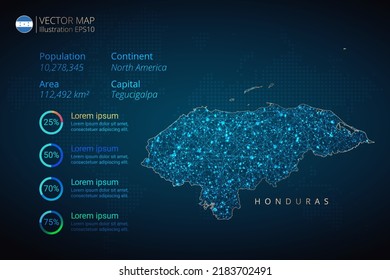 Honduras Map Infographics Vector Template Abstract Stock Vector ...