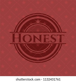 Honest Badge Red Background Stock Vector (Royalty Free) 1132431761 ...