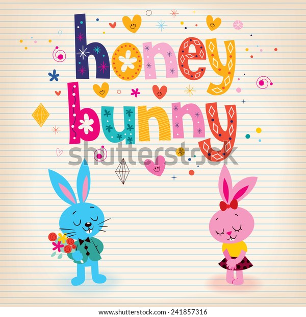Honey Bunny Stock Vector (Royalty Free) 241857316 | Shutterstock