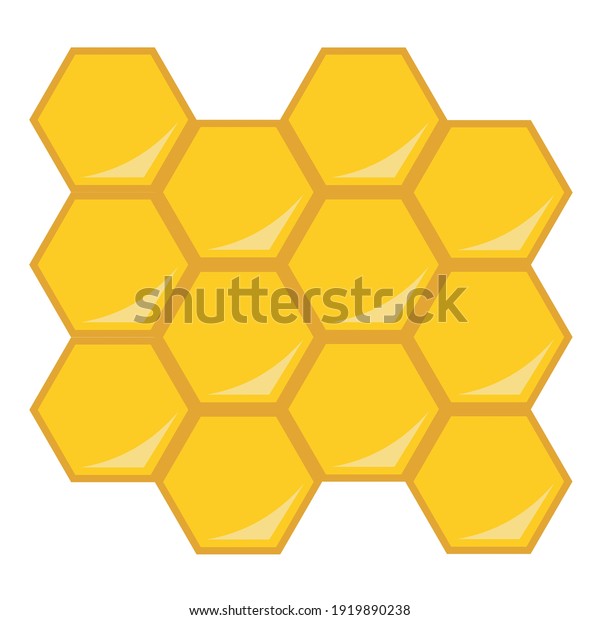 Honey Comb Hexagon Shape Vector Graphic Stock Vector (Royalty Free ...