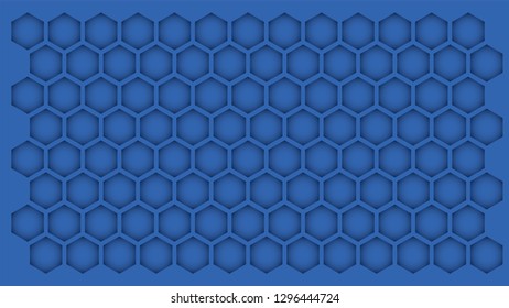 Honeycomb Blue Stock Vector (Royalty Free) 1296444724 | Shutterstock