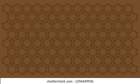 Honeycomb Brown Stock Vector (Royalty Free) 1296439936 | Shutterstock