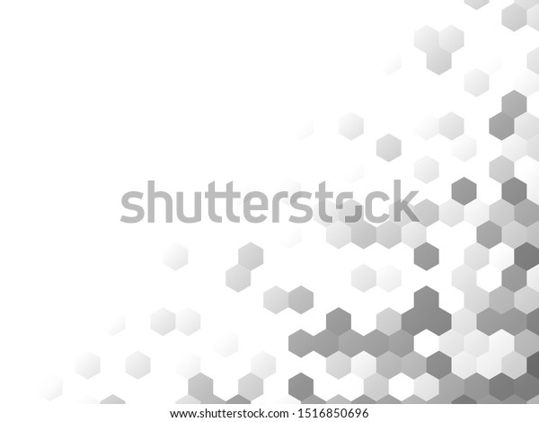 Honeycomb Grey Background Vector Illustration 스톡 벡터(로열티 프리) 1516850696 ...