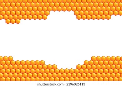 Honeycomb Hexagonal Honeycomb Yellow Yellow Background Stock Vector (Royalty Free) 2196026113 ...
