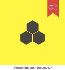 Honeycomb Honeycomb Icon Sign Design Vector Stock Vector (Royalty Free ...