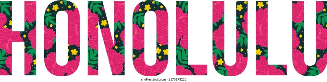 649 Honolulu text Images, Stock Photos & Vectors | Shutterstock