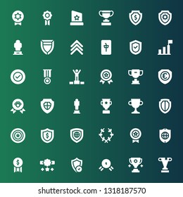 Honor Icon Set Collection 36 Filled Stock Vector (Royalty Free) 1318187570