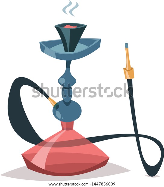 Hookah Bar Hookah Coal Smoke Shisha Stock Vector (Royalty Free) 1447856009