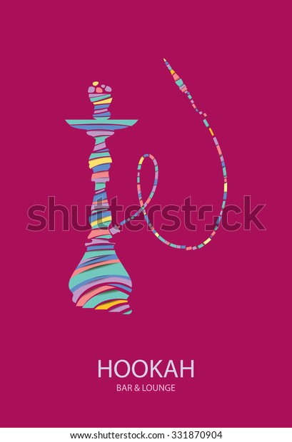 Hookah Bar Menu Cover Nargila Shisha Stock Vector (Royalty Free) 331870904