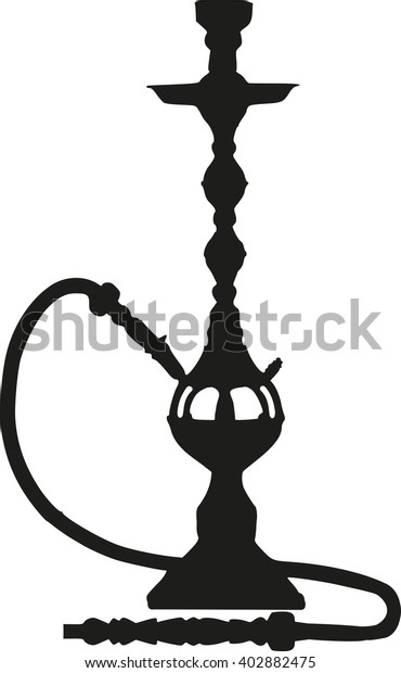 Hookah Silhouette Stock Vector (Royalty Free) 402882475