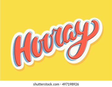Hooray Banner Stock Vector (Royalty Free) 497198926 | Shutterstock