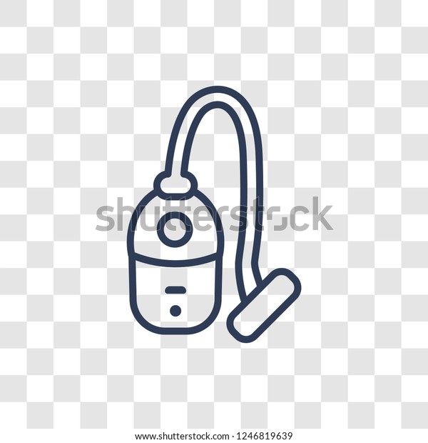 hoover icon. Trendy linear hoover logo concept on transparent ...