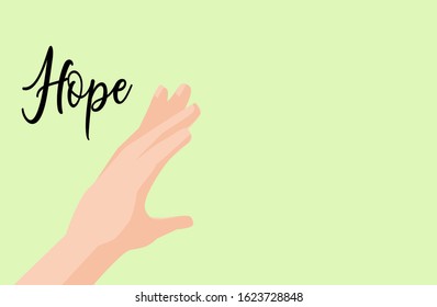 Hope Concept Vector Illustration Humanity Stock Vector (Royalty Free ...