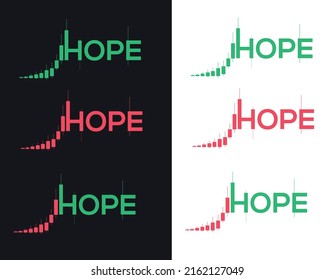 Hope Crypto Graph Chart Stock Market Stock Vector (Royalty Free ...