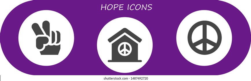 Hope Icon Set 3 Filled Hope Stock Vector (Royalty Free) 1487492720 ...