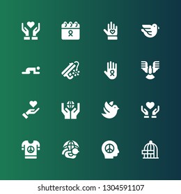 Hope Icon Set Collection 16 Filled Stock Vector (Royalty Free ...