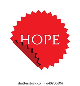 Hope Label Logo Vector Template Stock Vector (Royalty Free) 640980604 ...