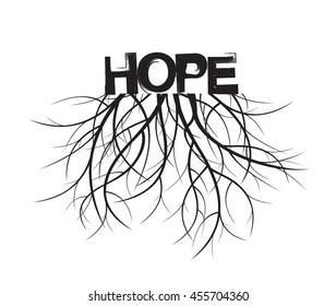 Hope Roots Vector Illustration Stock Vector (Royalty Free) 455704360 ...