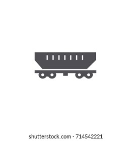 Hopper Logistics Cargo Train Car Vector Stock Vector (Royalty Free ...