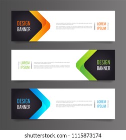 Horizontal Advertising Banner Web Banner Design Stock Vector (Royalty ...