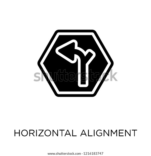 Horizontal Alignment Icon Horizontal Alignment Symbol Stock Vector ...