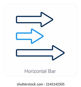Horizontal Bar Bar Icon Concept Stock Vector (Royalty Free) 2145142505 ...