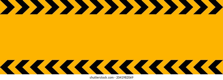 Horizontal Black Yellow No Entry Sign Stock Vector (Royalty Free ...