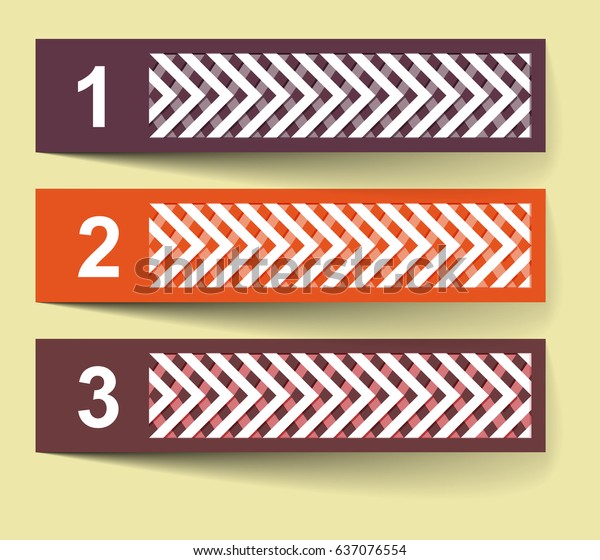 Horizontal Bookmarks Paper Art Style Stock Vector (Royalty Free ...