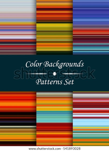 Horizontal Colorful Stripes Abstract Background Stretched Stock Vector ...