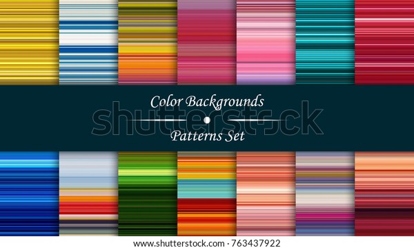 Horizontal Colorful Stripes Abstract Background Stretched Stock Vector ...