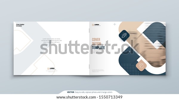 Horizontal Cover Design Landscape A4 Cover Stock Vector (Royalty Free ...